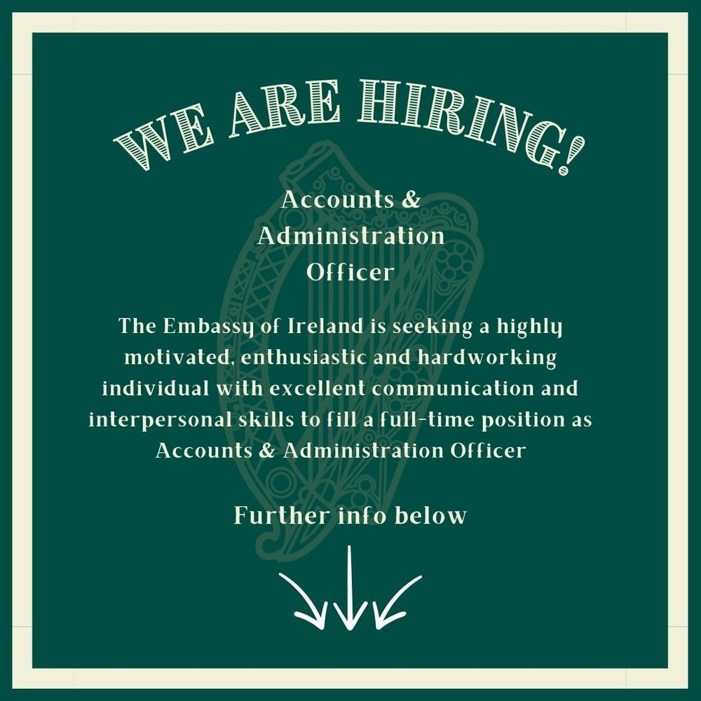 Now Hiring Accounts and Admin Officer | Ireland.ie