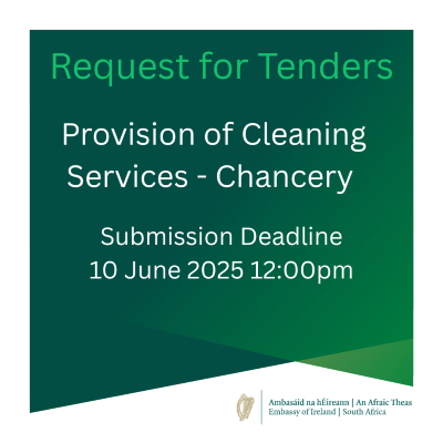 Request for Tenders: Provision of Cleaning Services | Ireland.ie