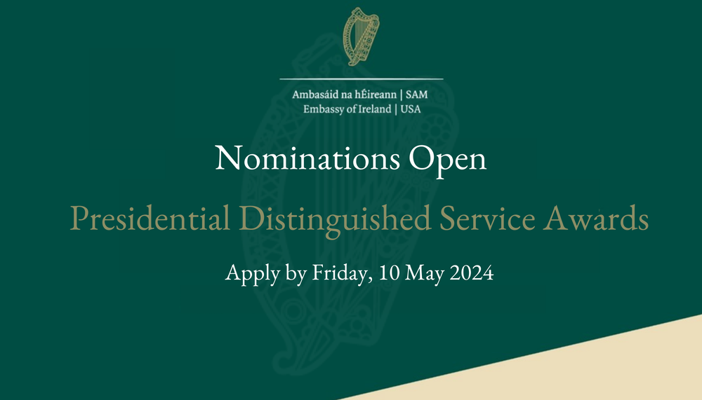 Presidential Distinguished Service Awards 2024 | Ireland.ie